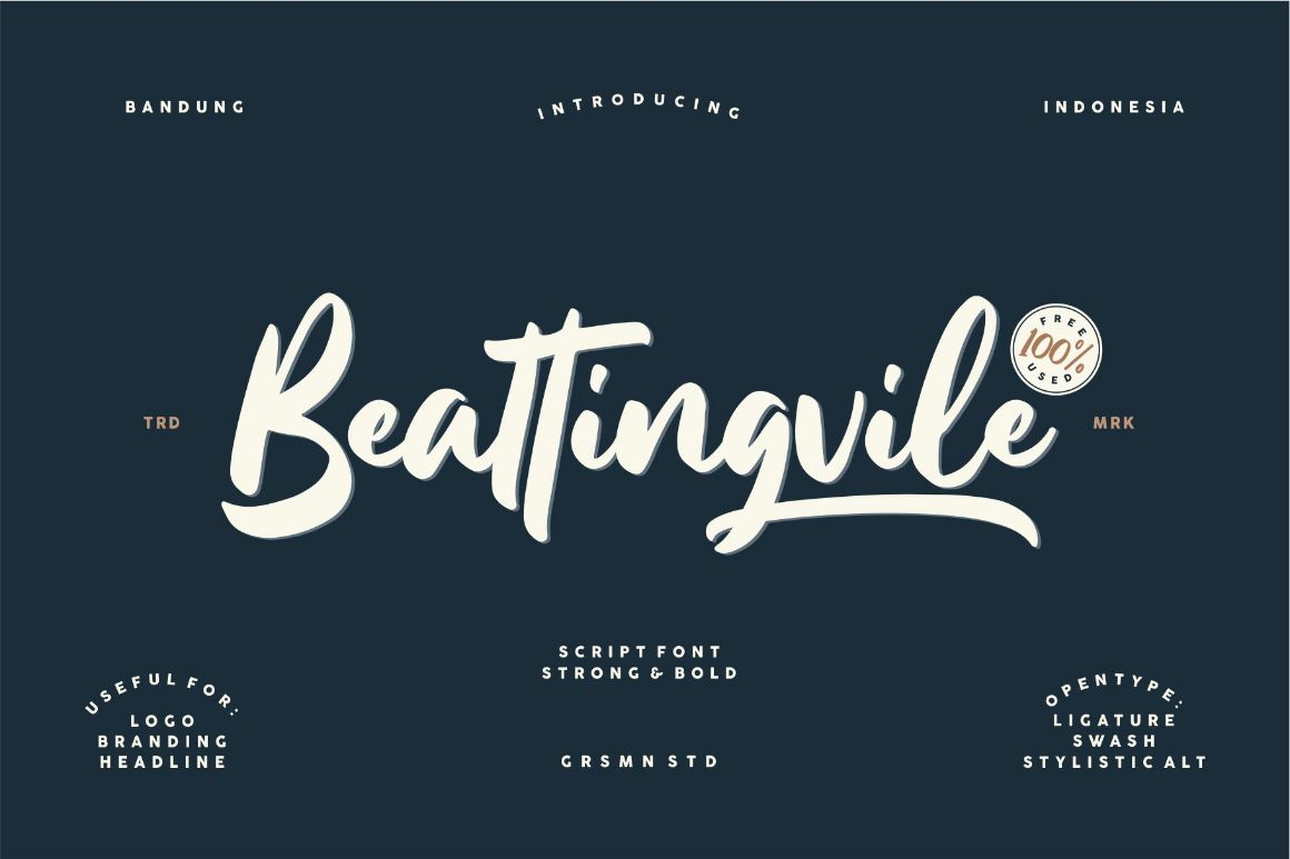 Beattingvile / Script - FontPlanet