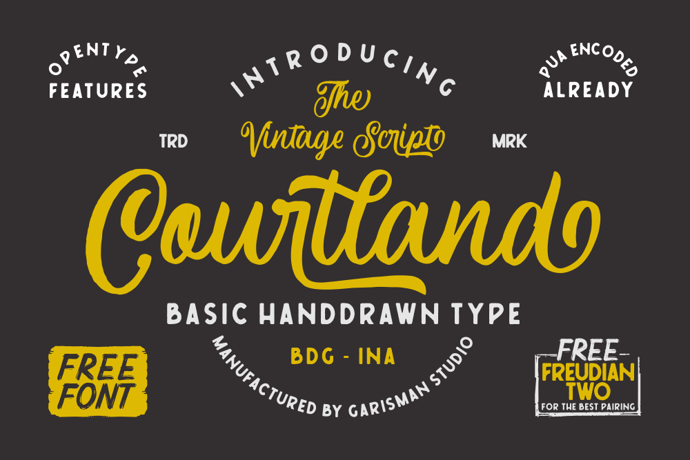 Courtland / Script - FontPlanet