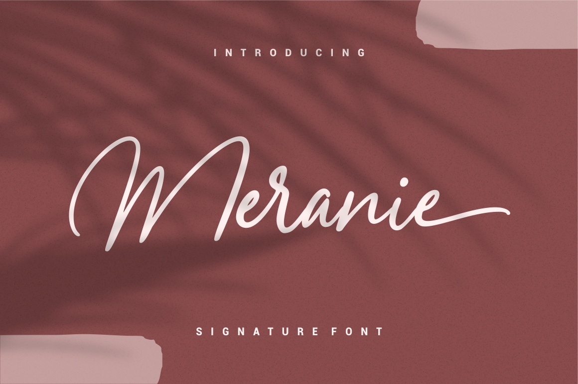 Meranie - Signature Font / Script - FontPlanet