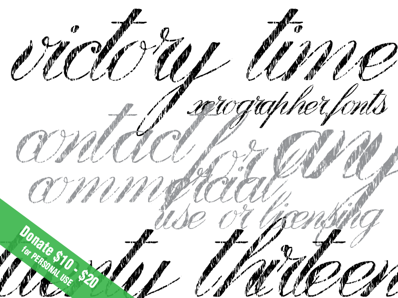 Victory Time Font / Script - FontPlanet