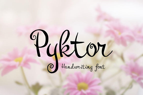 Pyktor Font / Script - FontPlanet