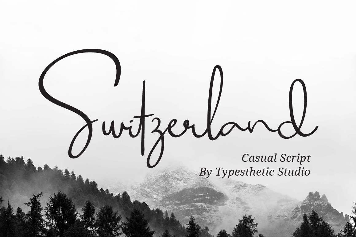 Switzerland Script / Script - FontPlanet