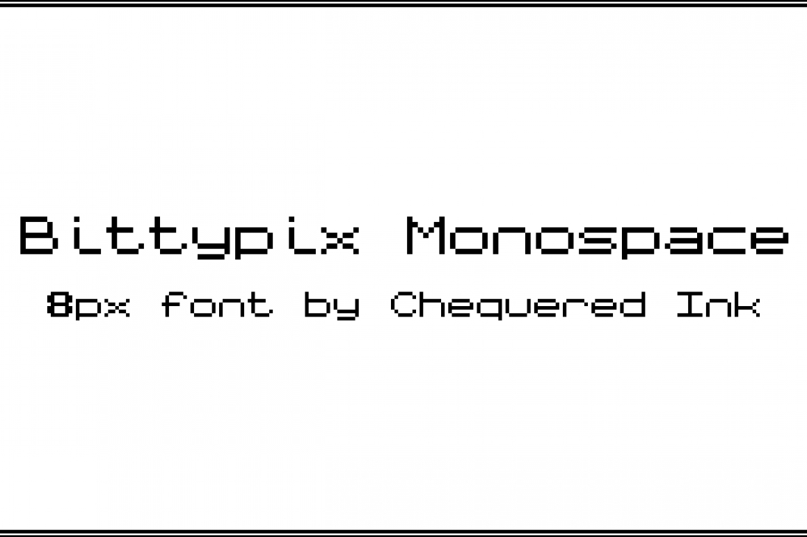 Bittypix Monospace Font / Display - FontPlanet