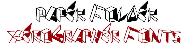 Paper Folder Font / Display - FontPlanet