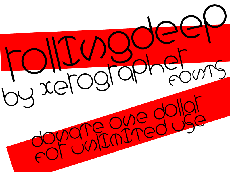 Rollingdeep Font / Display - FontPlanet