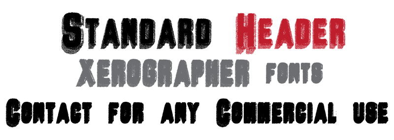 Standard Header FOnt / Sans Serif - FontPlanet