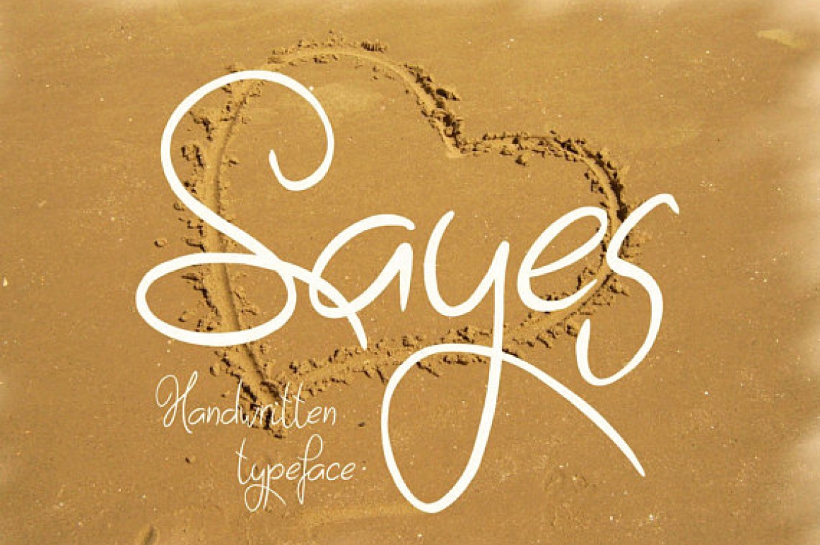 Sayes Font / Handwriting - FontPlanet