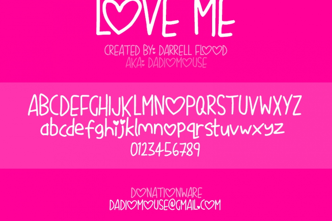 Love Me Font / Handwriting - FontPlanet