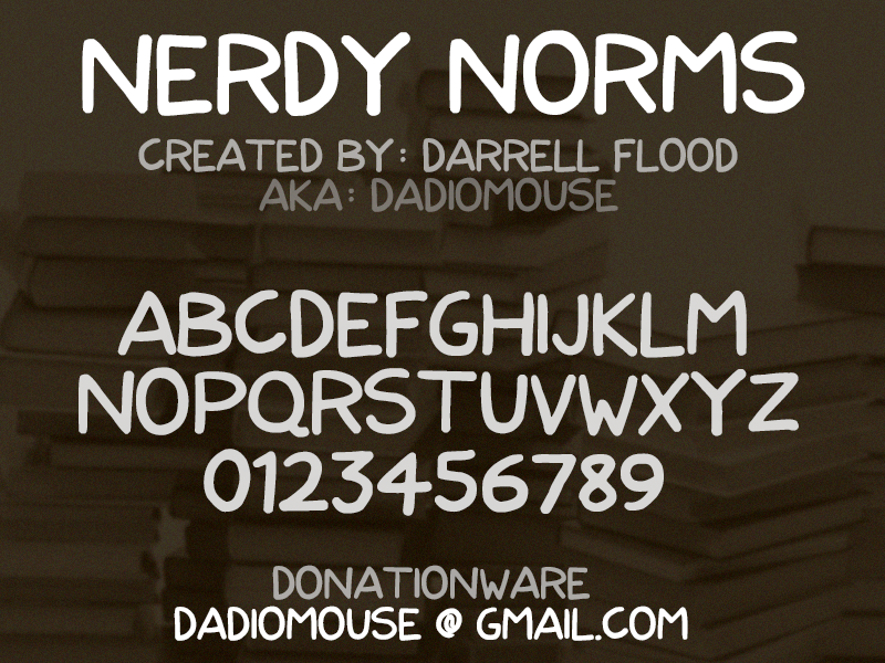 Nerdy Norms Font / Handwriting - FontPlanet