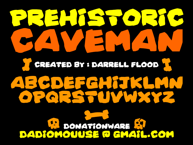 Prehistoric Caveman Font / Sans Serif - FontPlanet