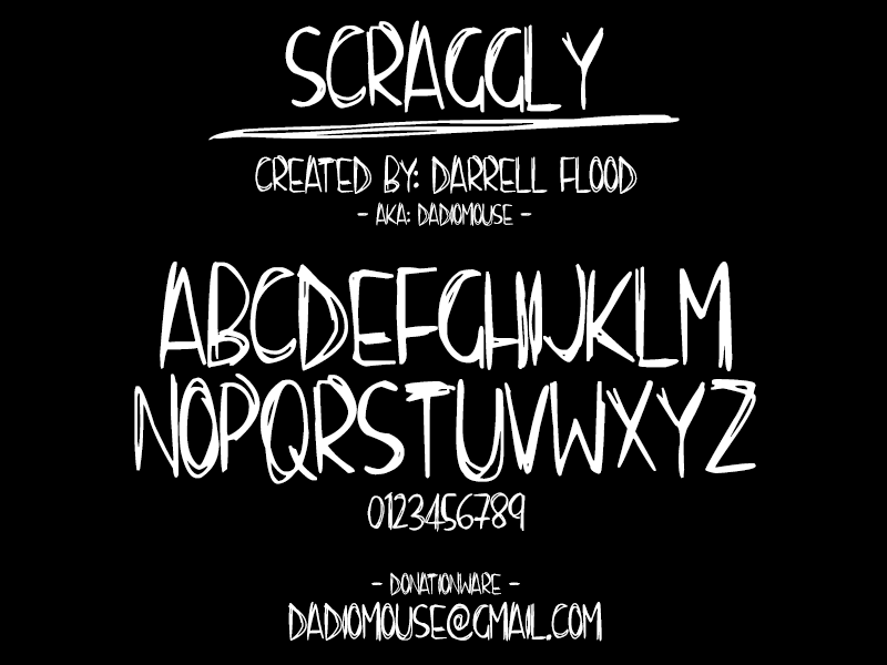 Scraggly Font / Handwriting - FontPlanet